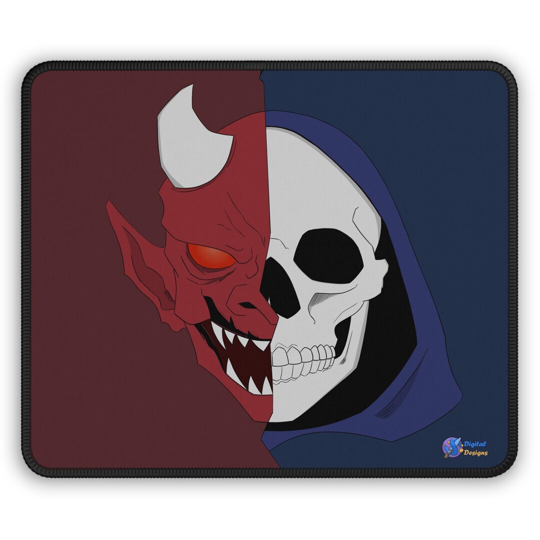 Gaming Mouse Pad the Devil & the Grim Reaper Design, Ideal for Gamers ...