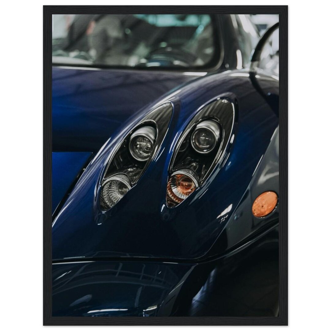 Framed Italian Masterclass Pagani Poster Luxury Home Decor Ready to ...