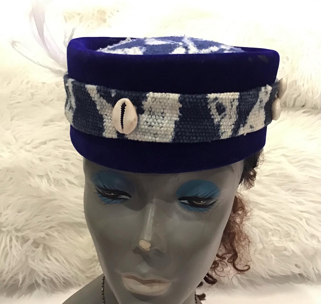 Traditional Authentic Ndop Hat From Cameroon/handmade Hat for Men’s and ...
