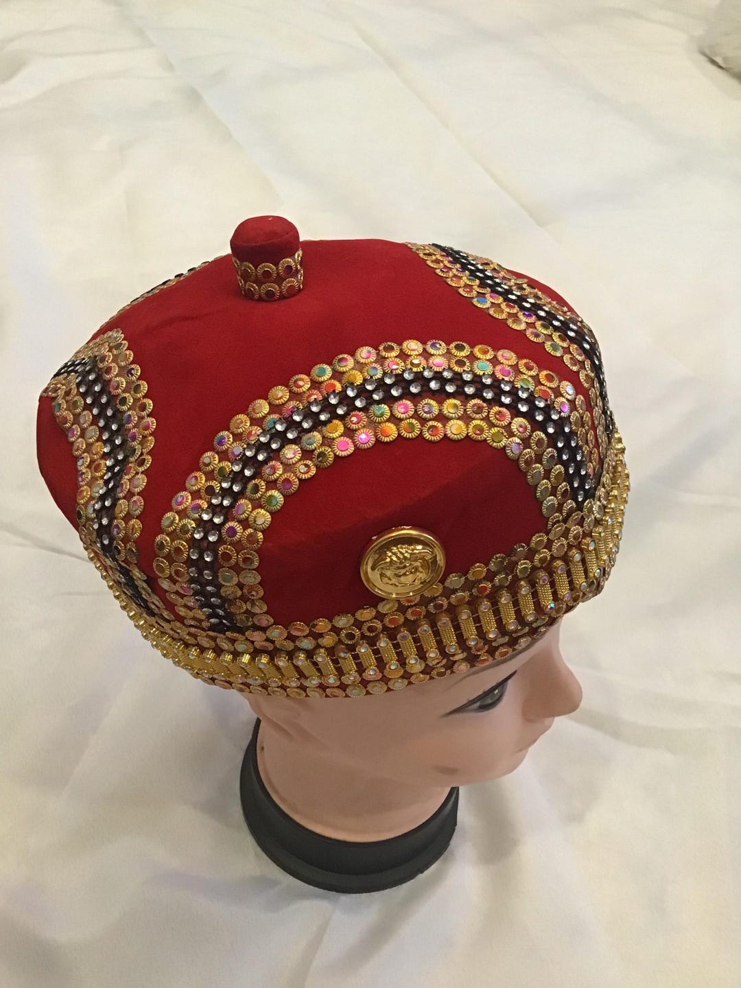 Igbo Ozo Ichie Hat: Nigerian Velvet Cap - Igbo Wedding Royalty - Etsy