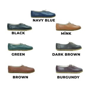 Brown Leather Barefoot Shoes: Handmade Zero Drop Minimalist Earth Shoes ...