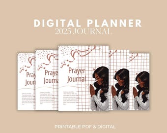 Prayer Journal, Daily Digital Planner, Prayer Journal Digital Bible ...