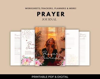 Prayer Journal, Daily Digital Planner, Prayer Journal Digital Bible Journal, Faith Planner ...