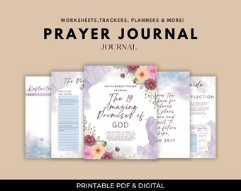 Prayer Journal, Daily Digital Planner, Prayer Journal Digital Bible ...