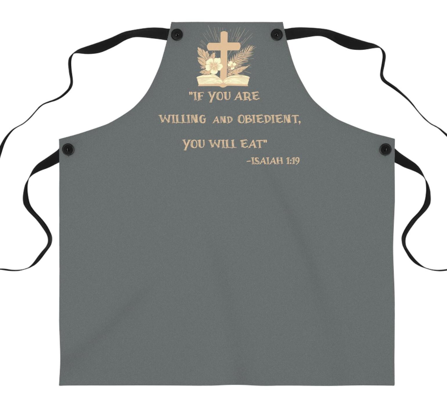 Christian Apron | Funny Apron | Bible Verse | Cooking Apron | Custom ...