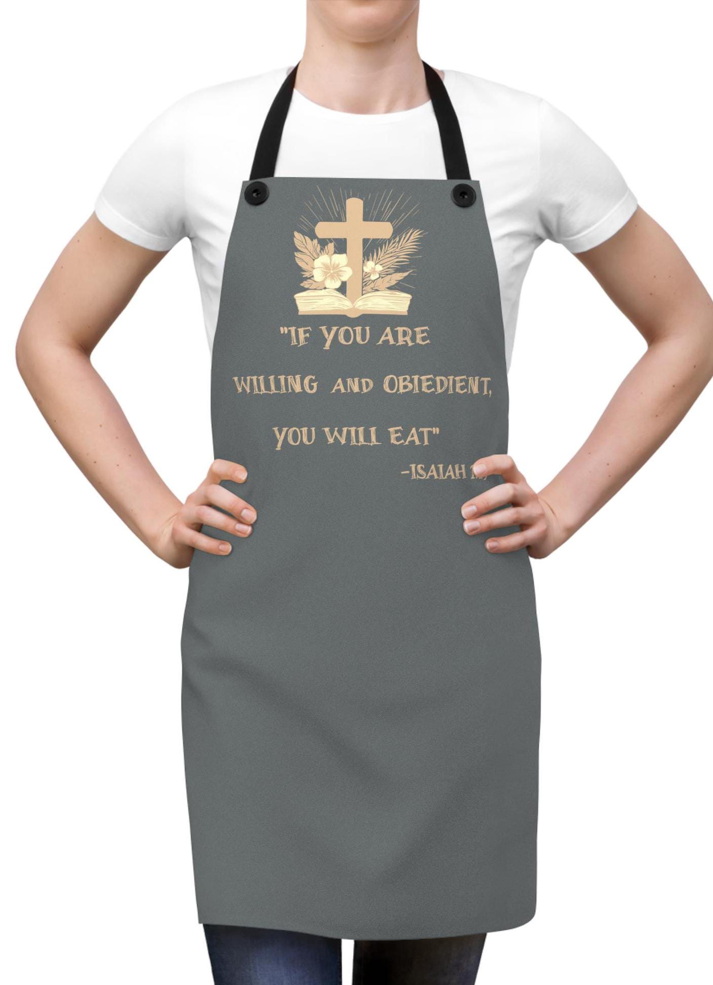 Christian Apron | Funny Apron | Bible Verse | Cooking Apron | Custom ...