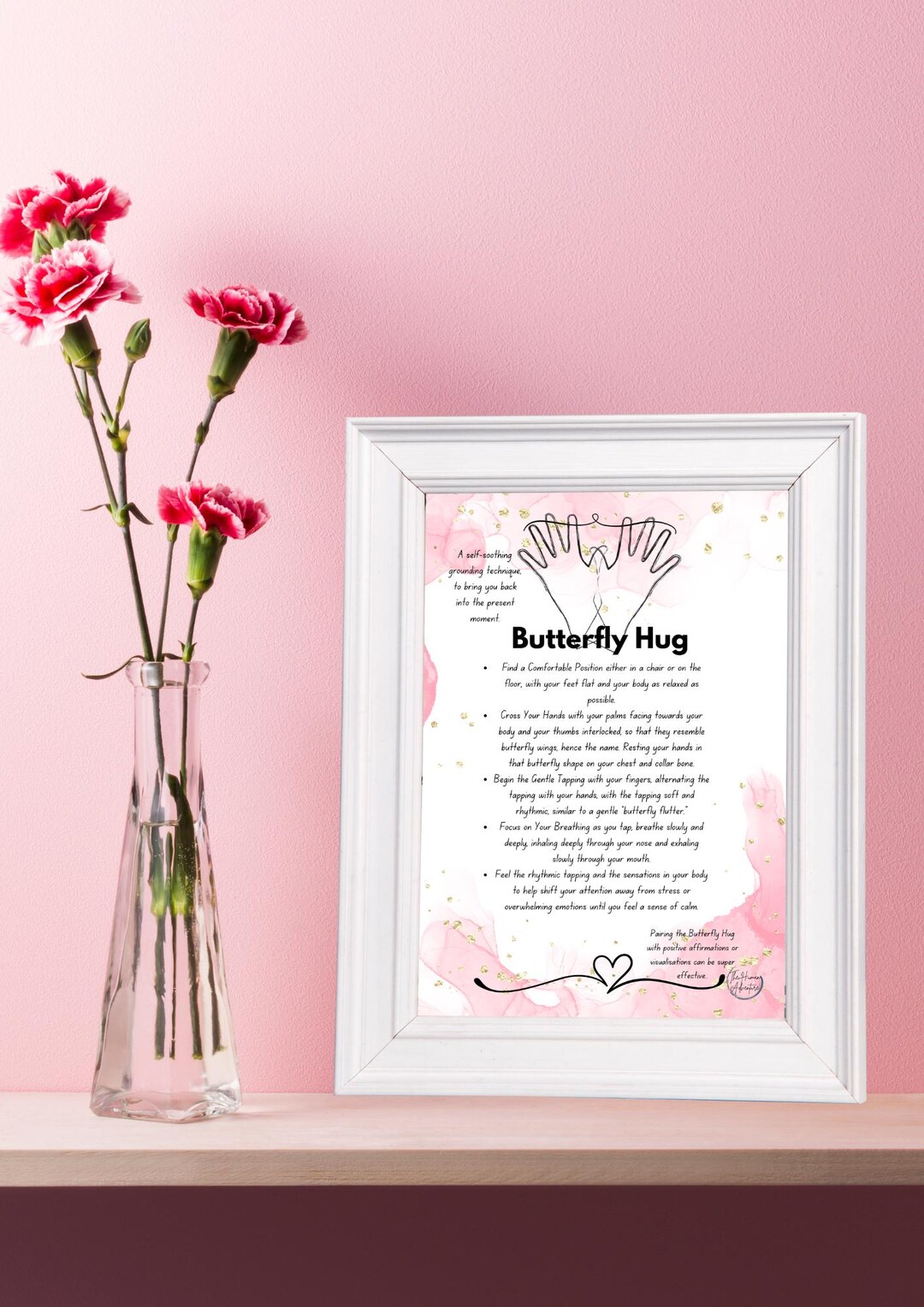 Butterfly Hug Grounding Technique Anxiety Stress Relief Classroom ...