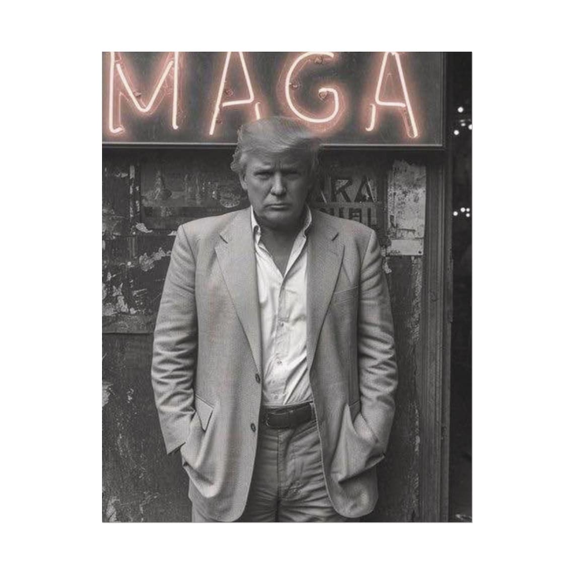 Vintage Black and White Rolled Poster, Retro Wall Art Prints, Nostalgic ...