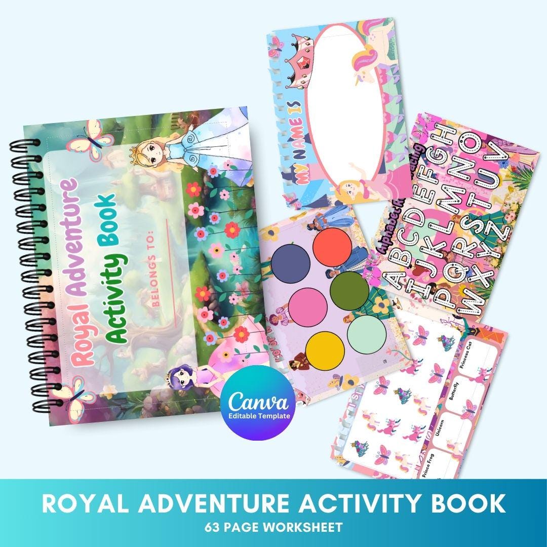Royal Adventure Activity Book for Toddlers, Preschool Learning ...