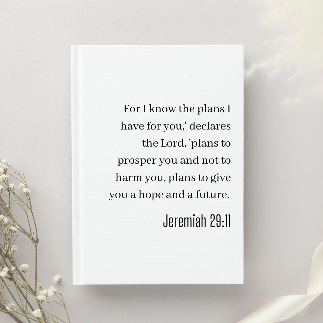 Modern Jeremiah 29:11 Bible Verse Digital Files Png, Jpg, Pdf, Svg - Etsy