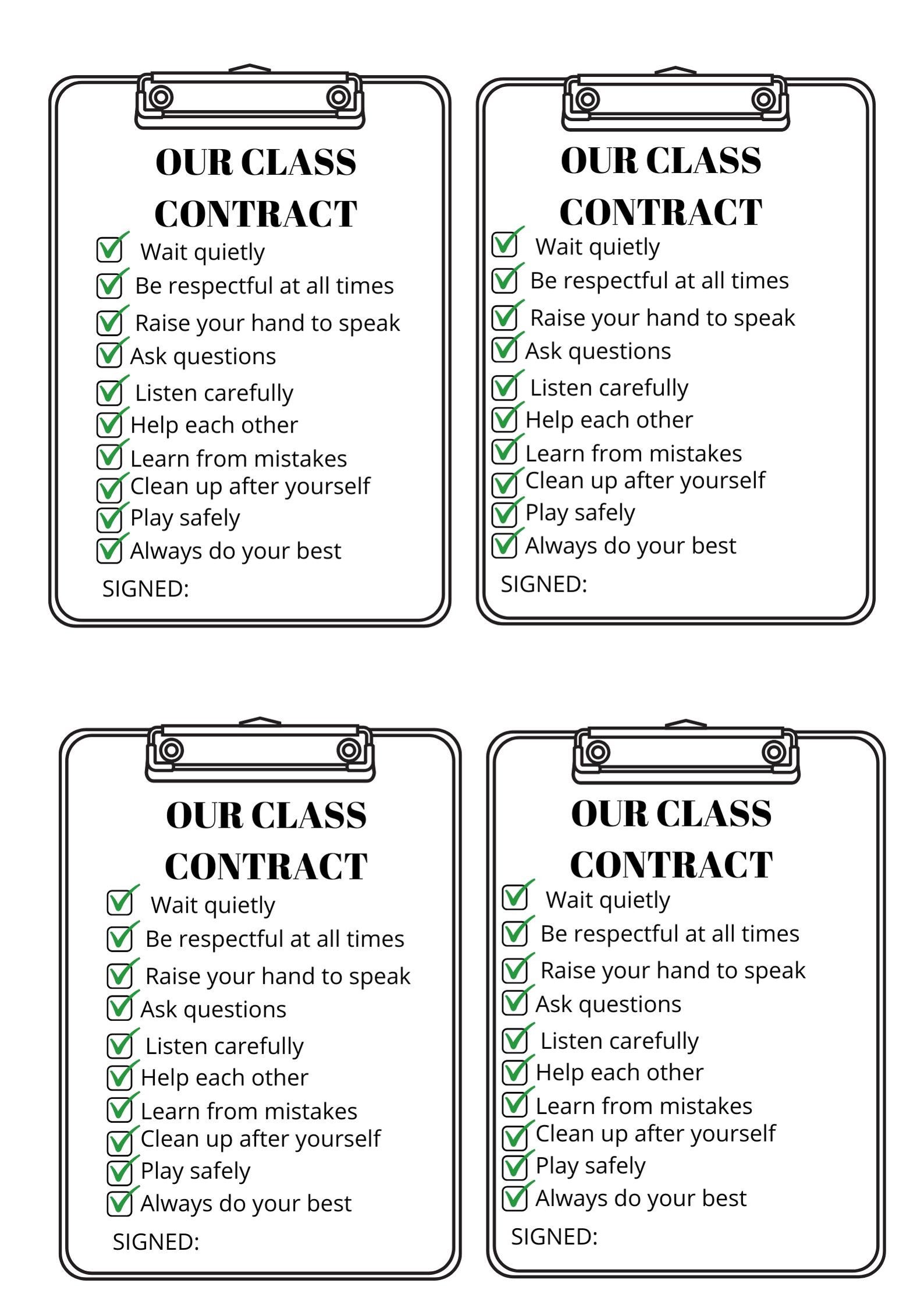 Printable Classroom Rules - Etsy