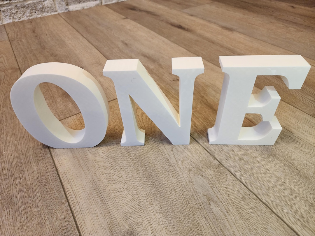Custom 3D Standing Letters, Any Font, Sizes Available, 1.25" Thick ...