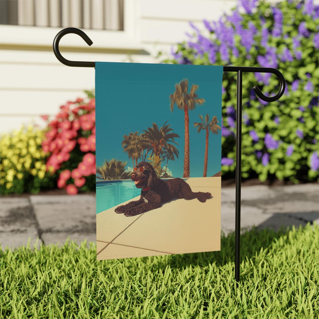 Goldendoodle Labradoodle Doodle Dog Pool Banner Garden Flag Outdoor ...