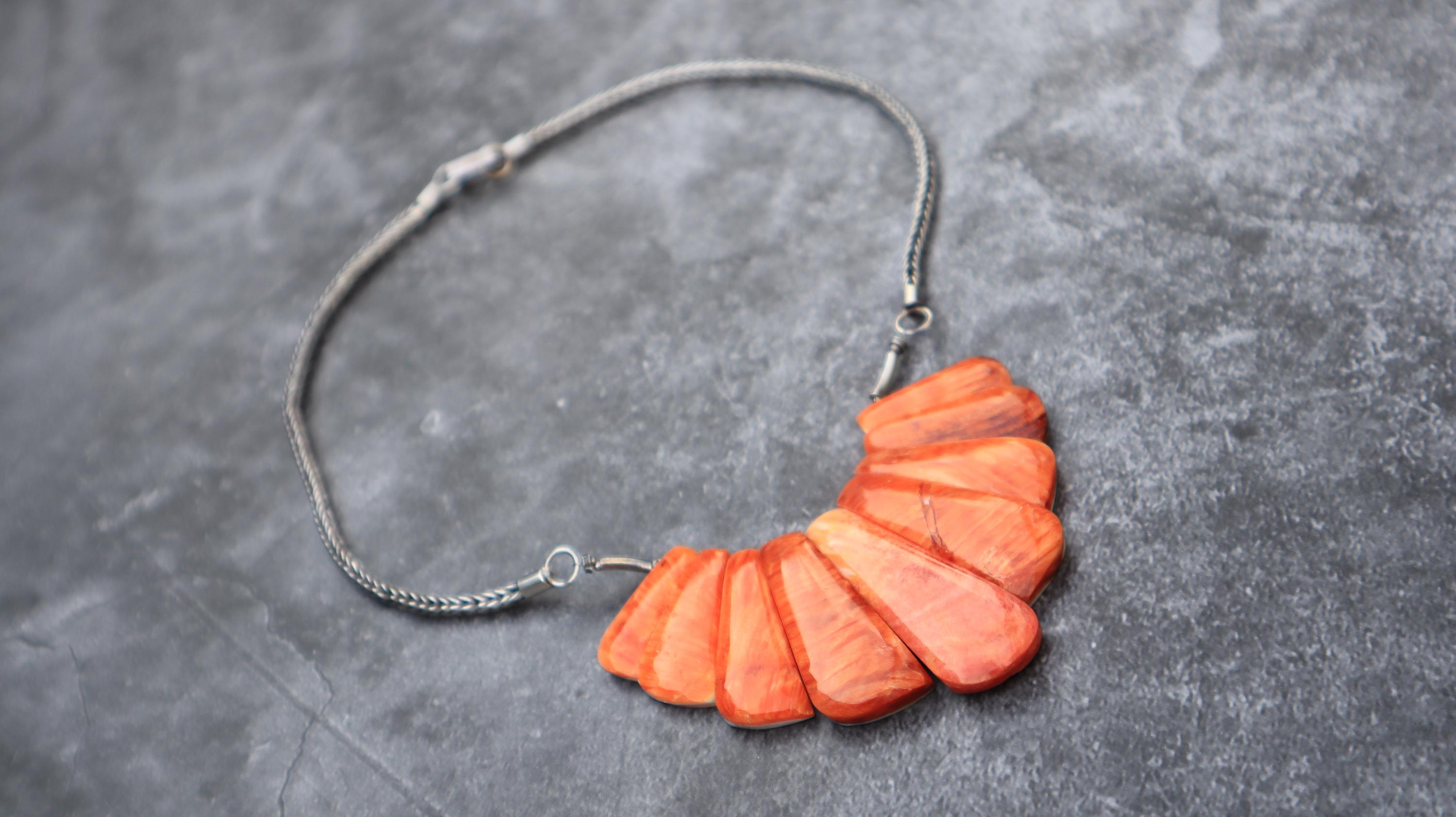 Peruvian Hand-made Spondylus Necklace - Etsy
