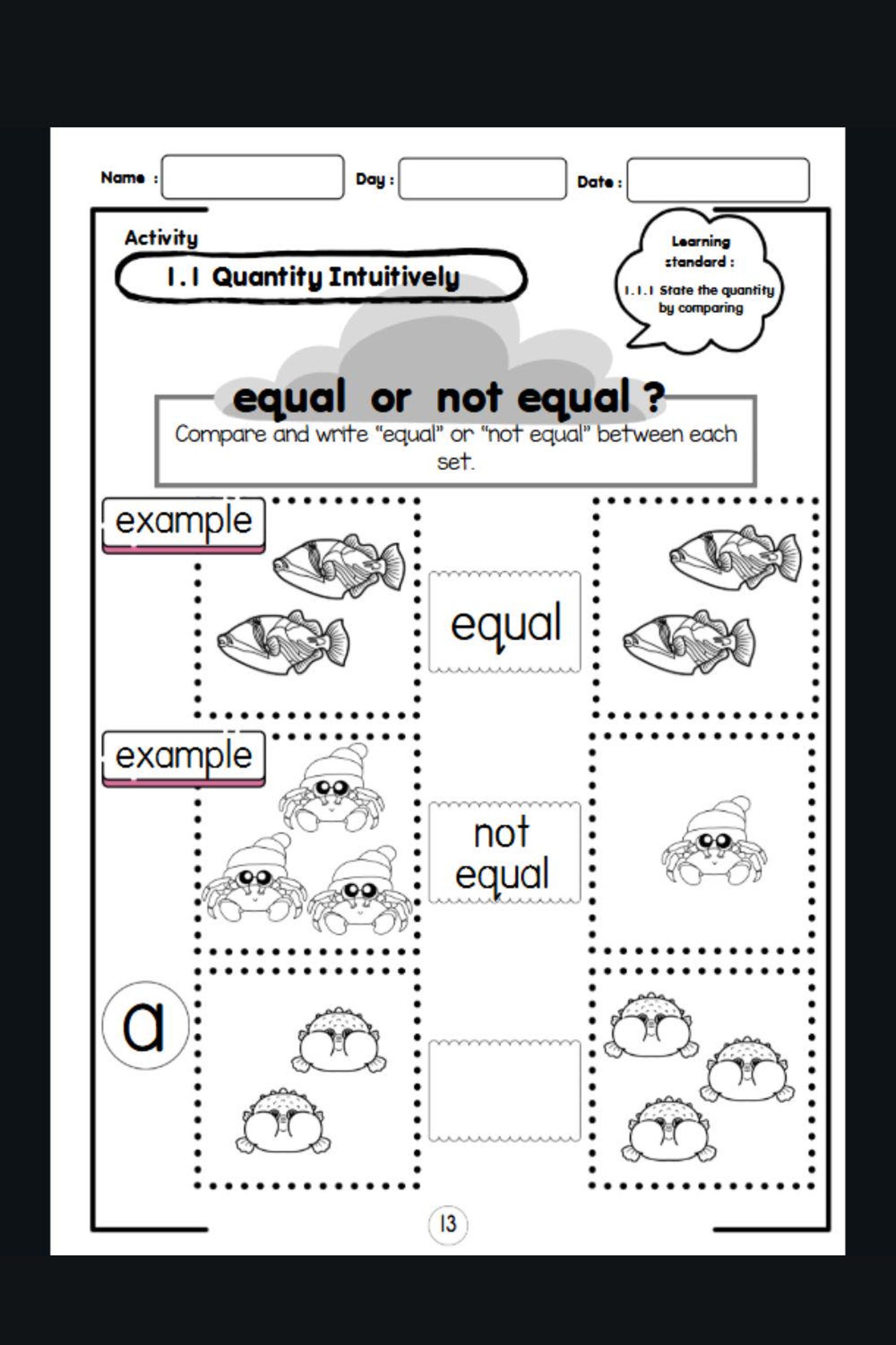 Basic Numeracy Workbook: Preschool Math Worksheet (19 Pages) - Etsy