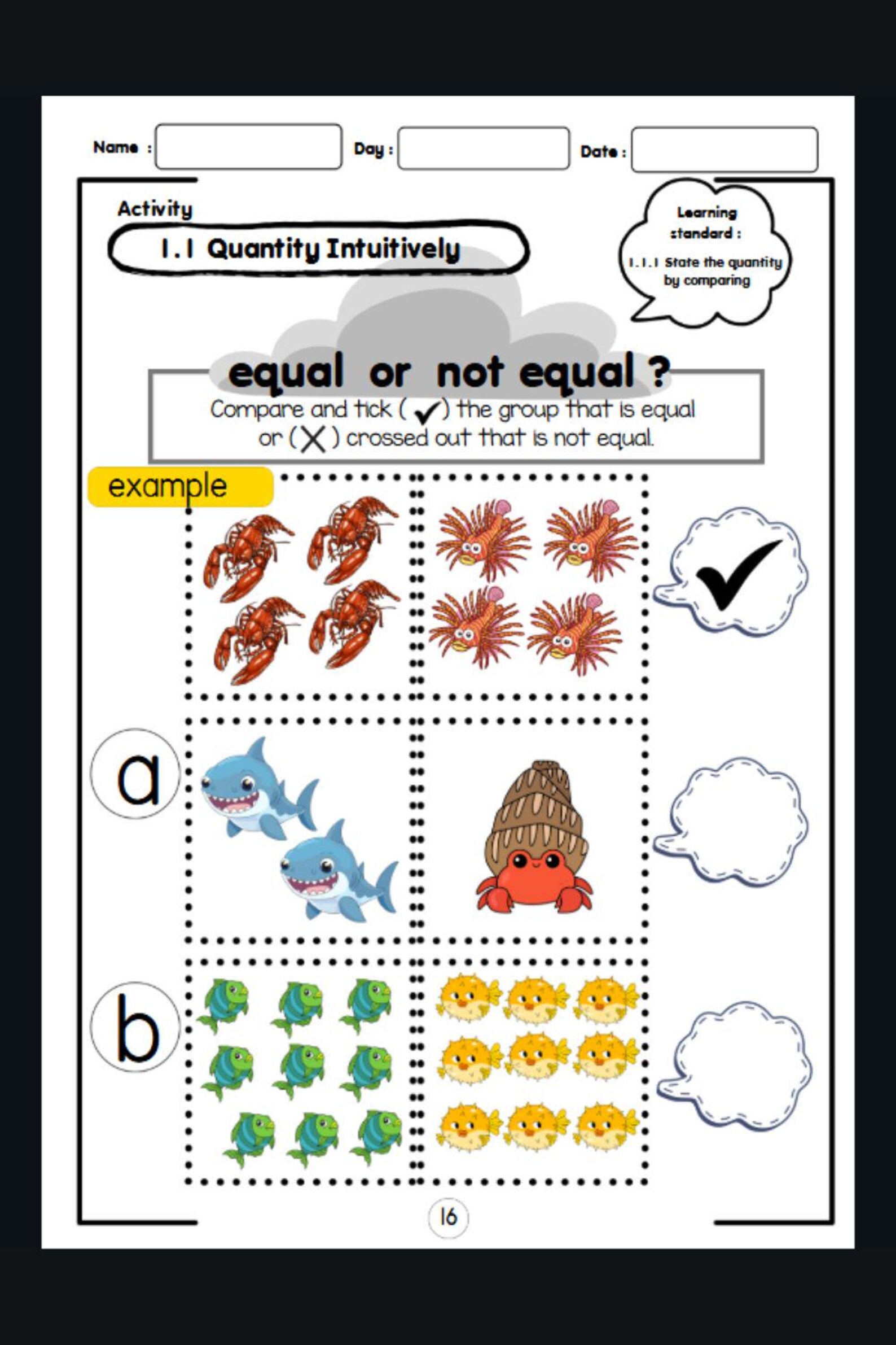 Basic Numeracy Workbook: Preschool Math Worksheet (19 Pages) - Etsy