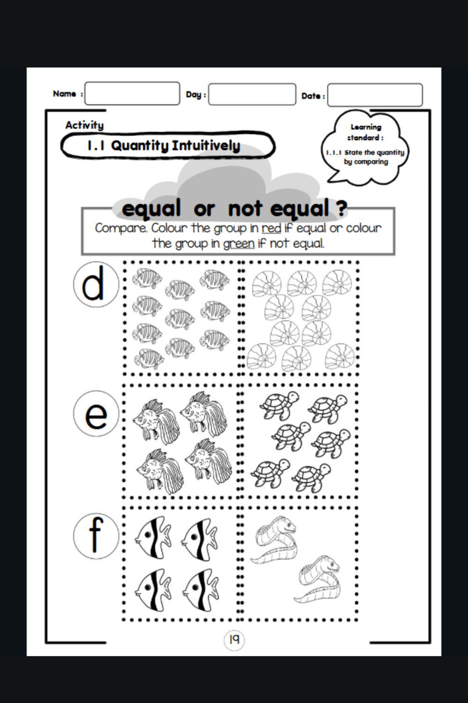 Basic Numeracy Workbook: Preschool Math Worksheet (19 Pages) - Etsy