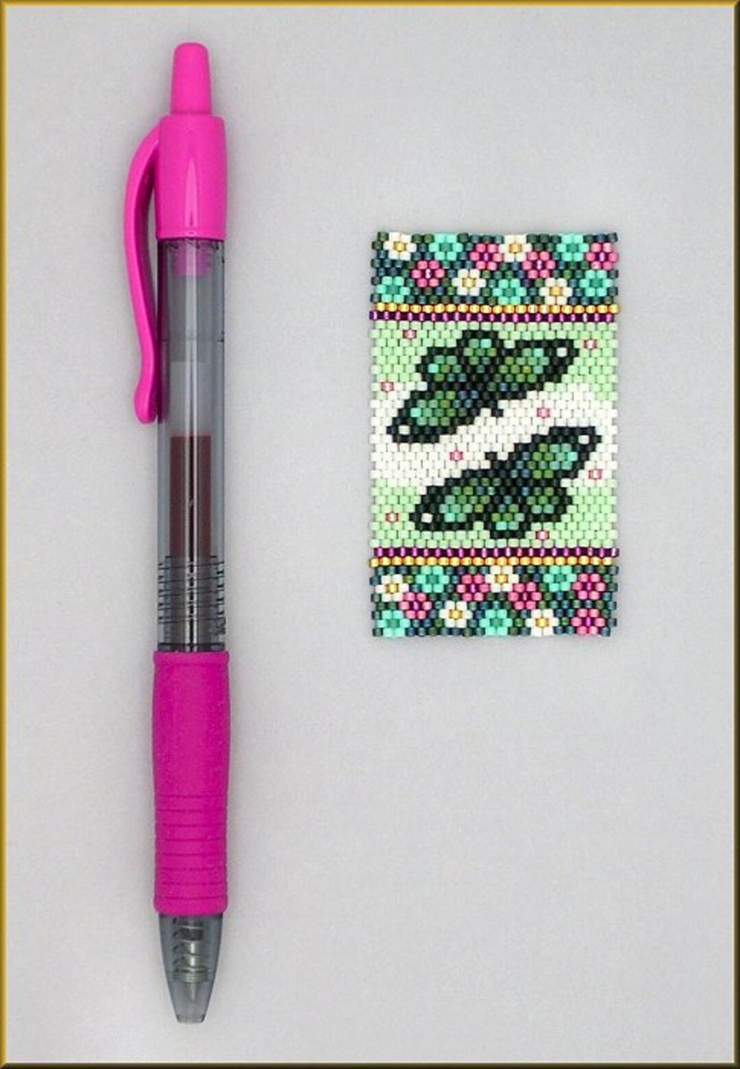 Butterfly Splash Pilot Peyote Pen Cover Pattern by Kristy Zgoda - Etsy