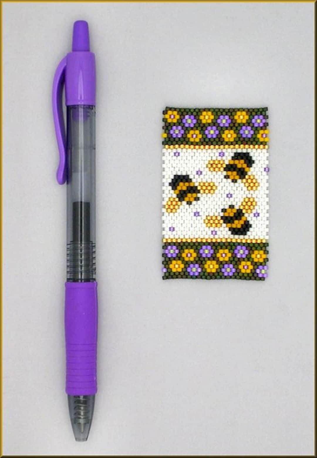 Honey Bee Patch Pilot Pen Cover Pattern by Kristy Zgoda - Etsy