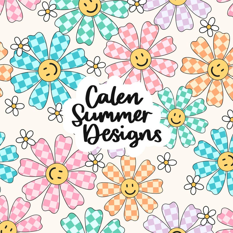 Spring Checkers - Etsy