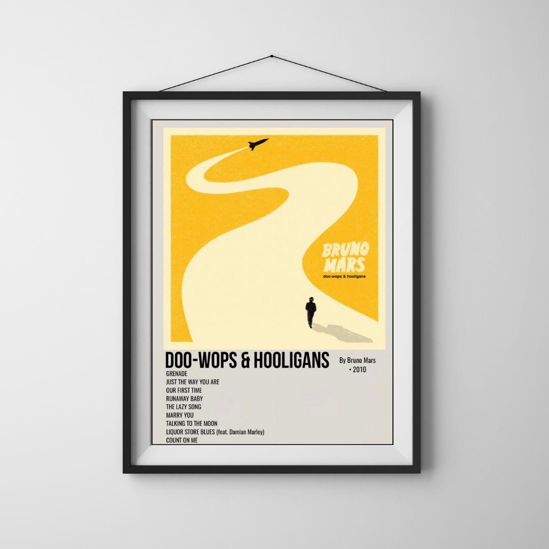 Bruno Mars - Doo-wops & Hooligans Poster - Etsy