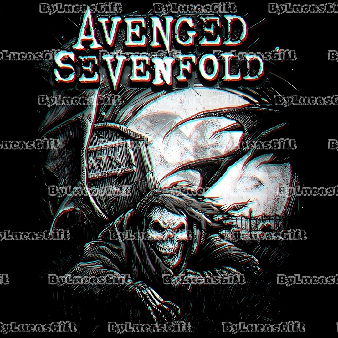 Avenged Sevenfold SVG PNG, Vintage A7X Graphic, Heavy Metal Band Tee ...