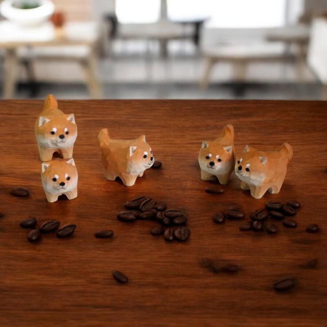Puppy Pals: A Wooden Shiba Dog Set | Shiba Shenanigans Wooden Dogs ...