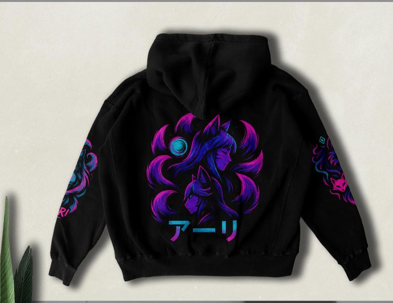 LOL Ahri KDA Hoodie Arcane Merch - Etsy