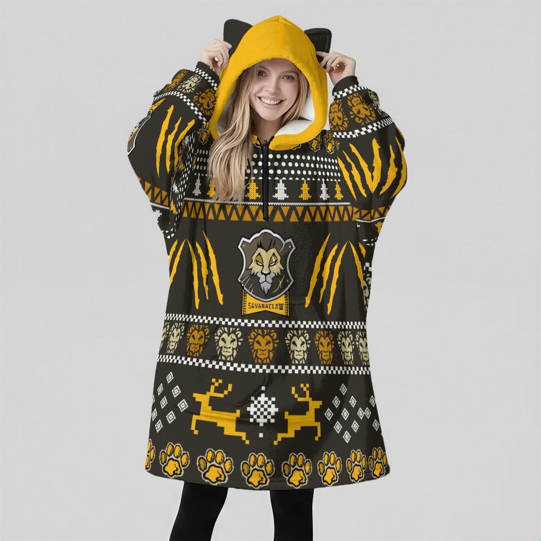 Savanaclaw Pastel Anime Blanket Hoodie: Chibi Character, Oversize ...