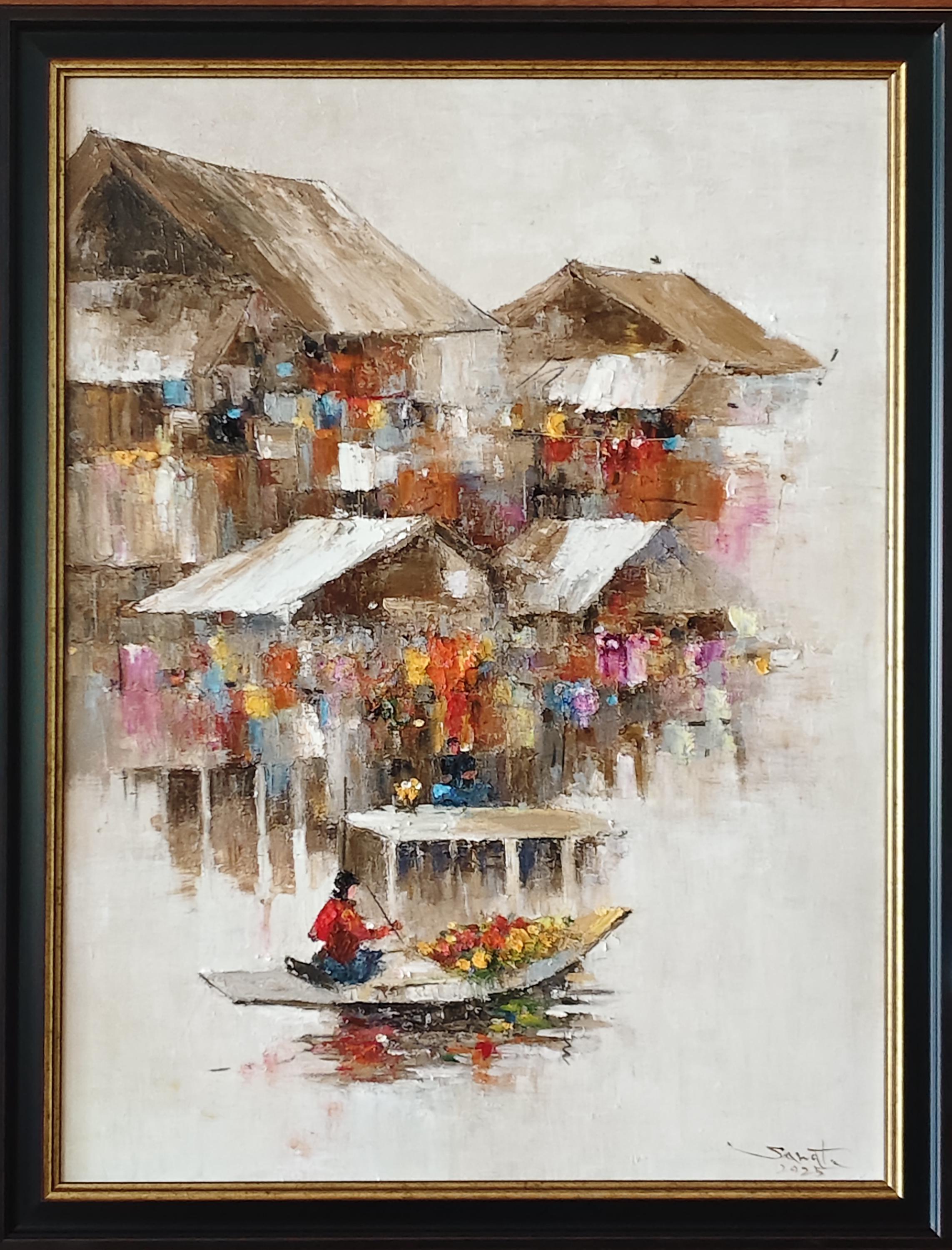 Impressionism Thai Oil Painting: Southeast Asian Landscape Art (60x80 ...