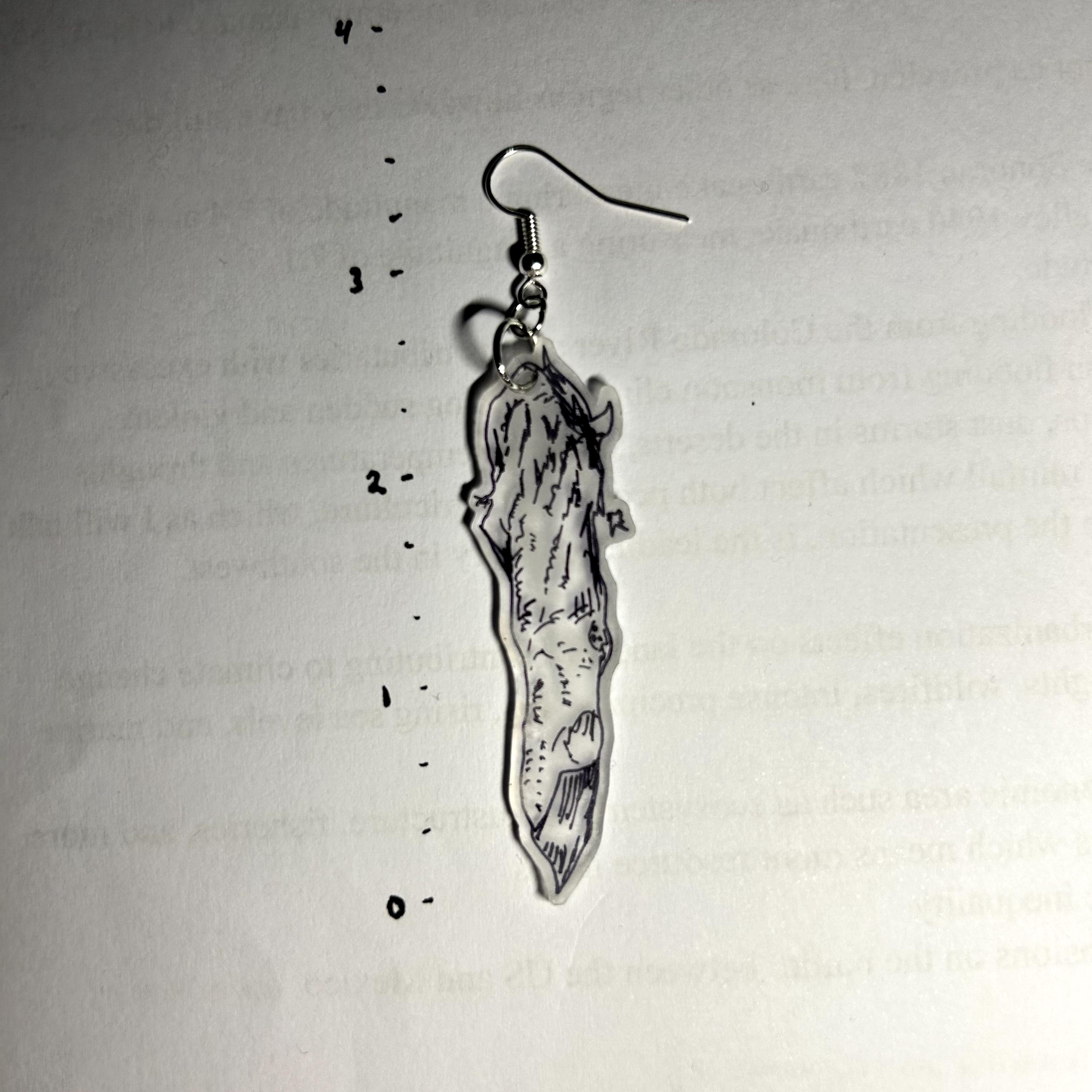 Ryomen Sukuna's Fingers Cursed Objects Earrings | JJK Manga Jewelry ...