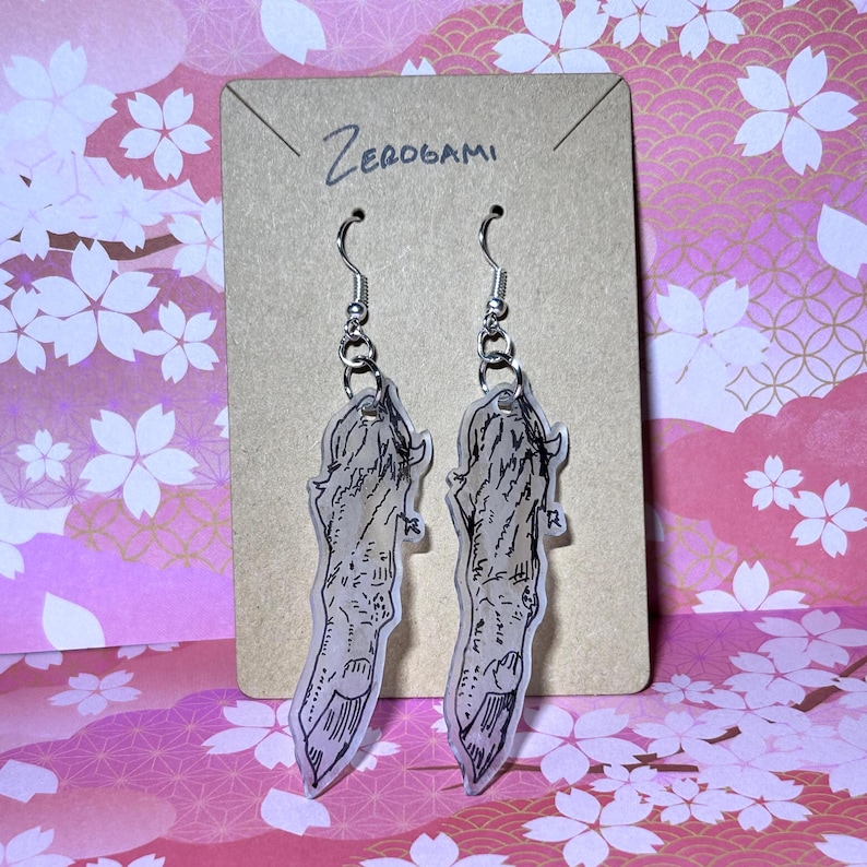 Ryomen Sukuna's Fingers Cursed Objects Earrings | JJK Manga Jewelry ...