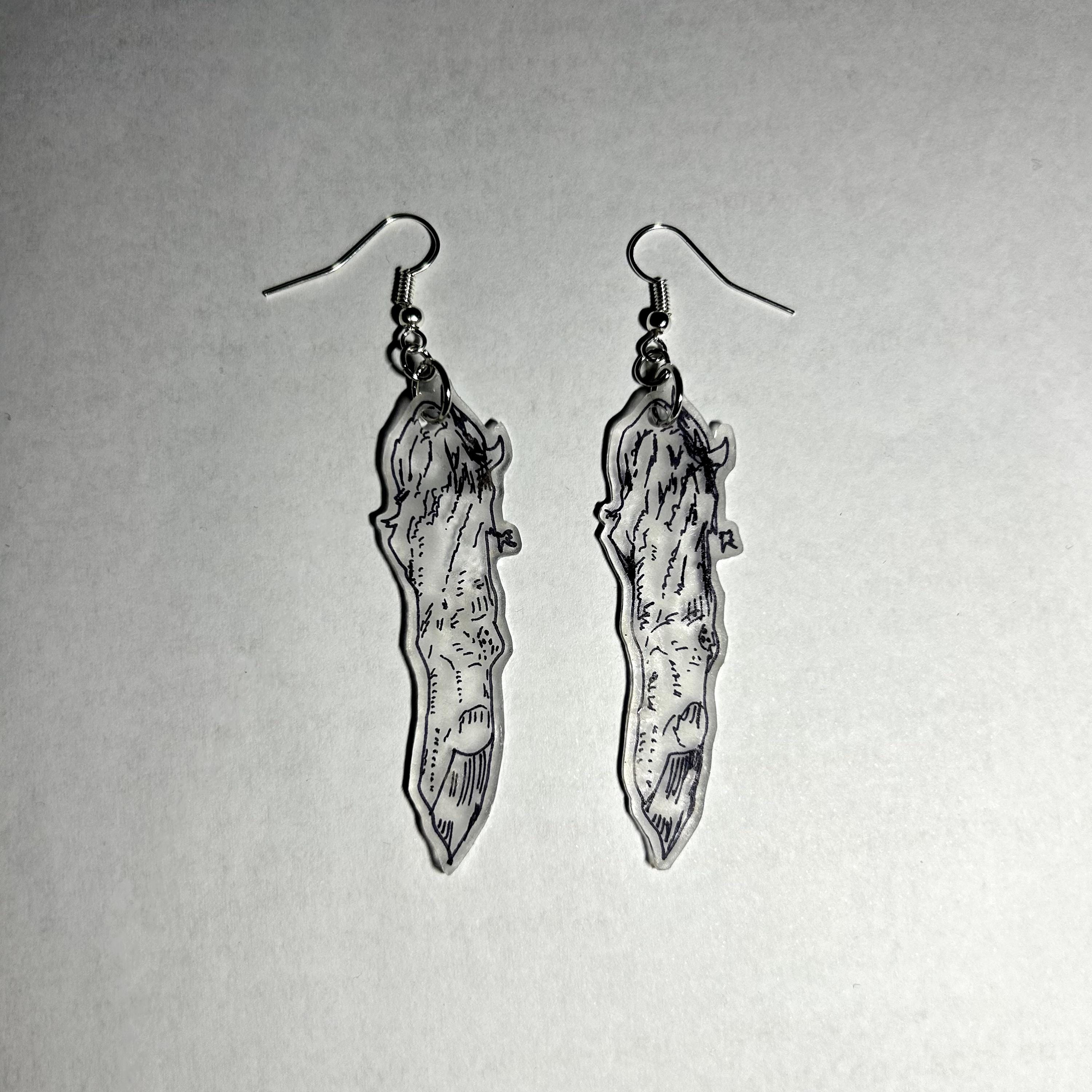 Ryomen Sukuna's Fingers Cursed Objects Earrings | JJK Manga Jewelry ...