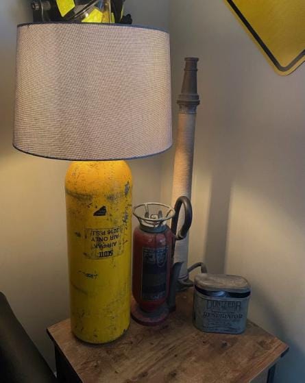 Authentic Fire Department Scotty SCBA Bottle Lamp - Etsy