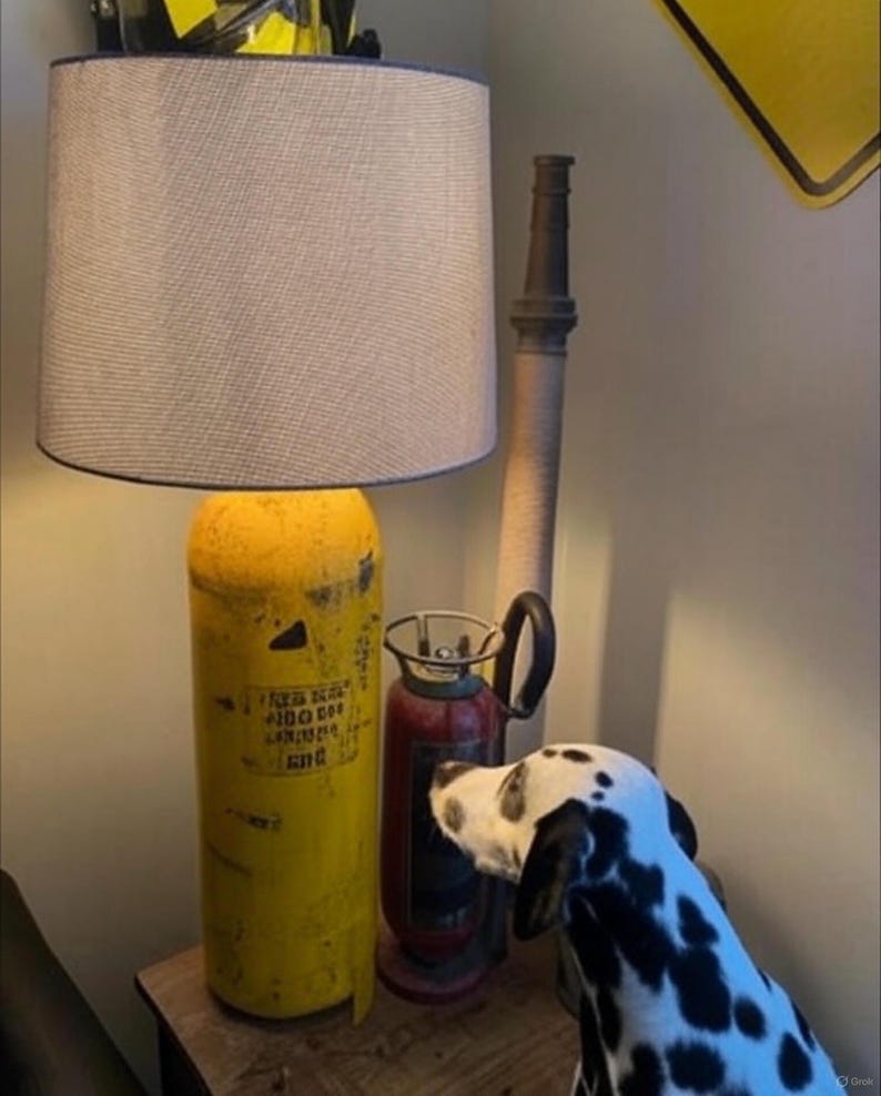 Authentic Fire Department Scotty SCBA Bottle Lamp - Etsy