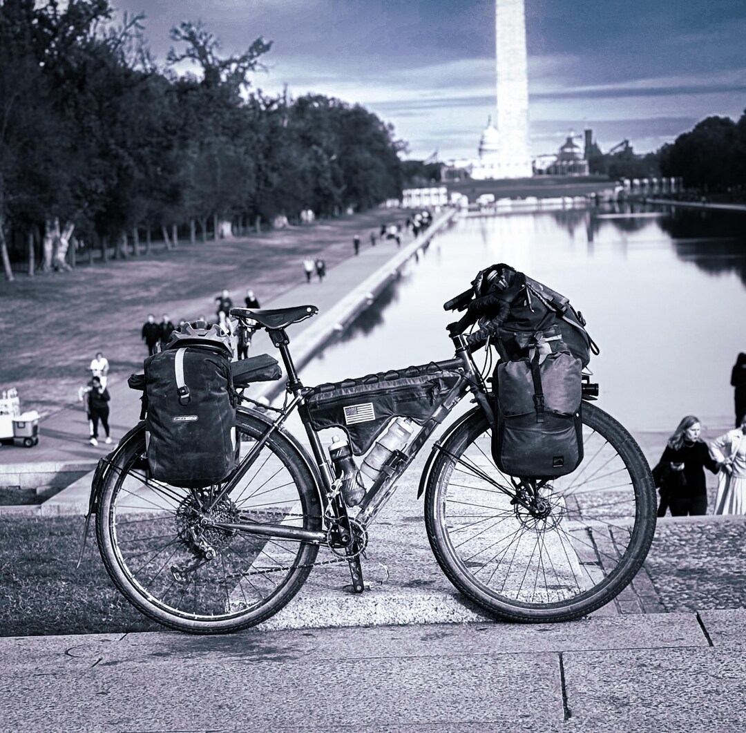 Bicycle at Washington Monument Digital Print - Etsy