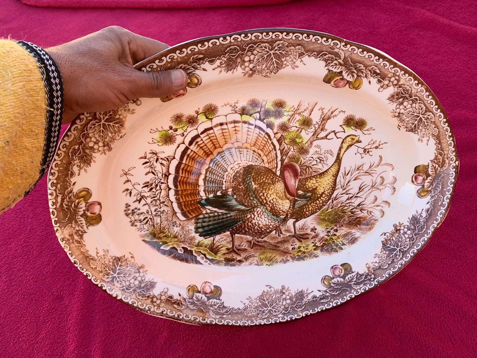 Moroccan Taous Plate, Antique Taous Plate - Etsy