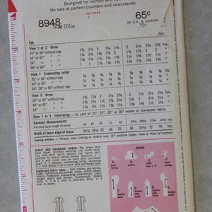 UNCUT Vintage 1970 Child Dress Pattern Simplicity 8948 31 Bust 32 Bust ...