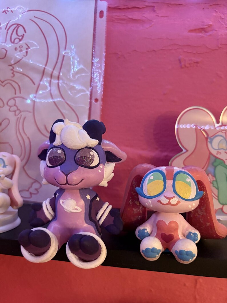 Custom Resin Fursona Shelf Sitter Figures - Etsy