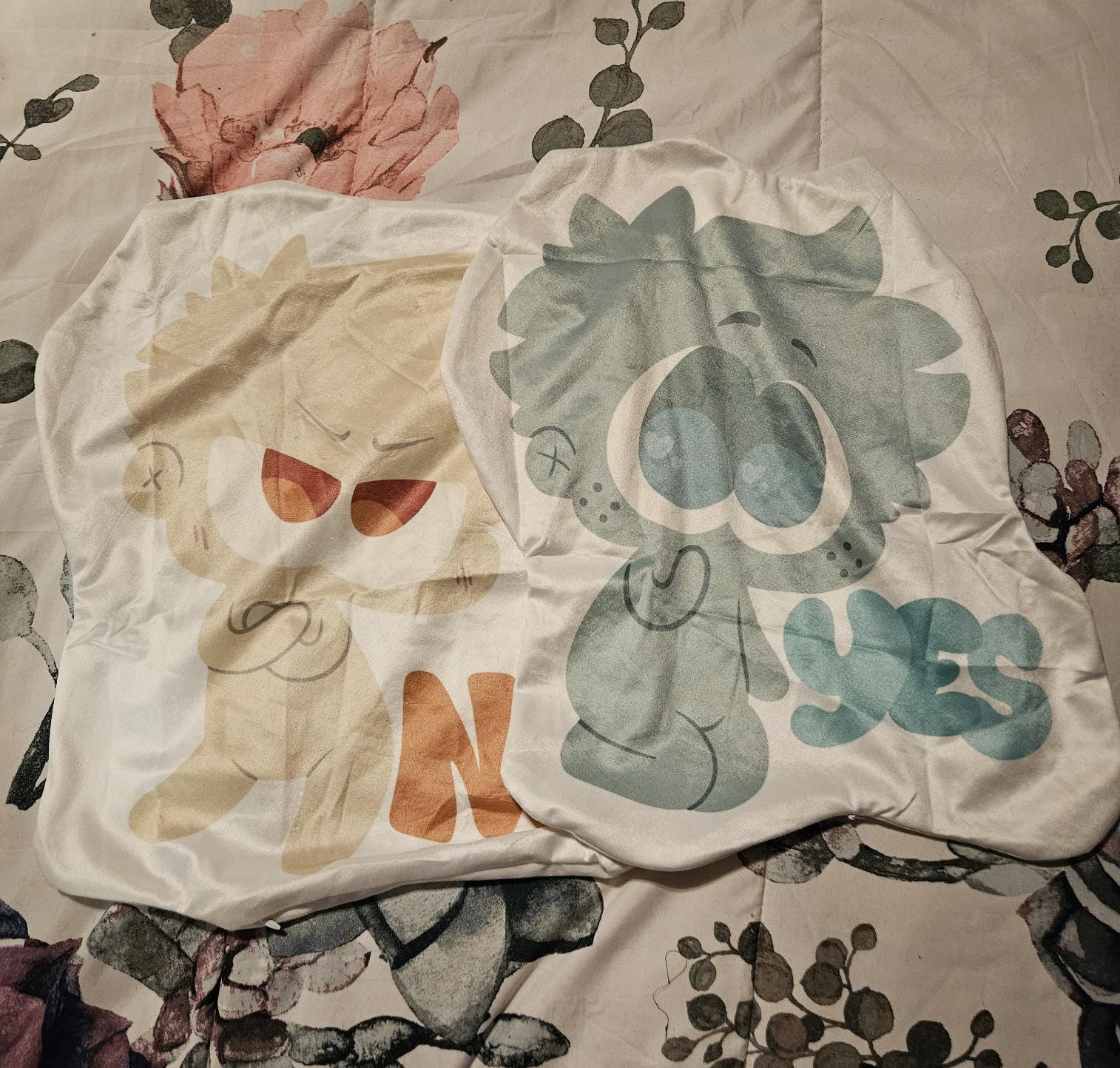 Double-sided MHA Yes/no Plushie Pillow - Etsy