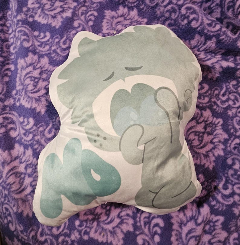 Double-sided BKDK Yes/no Plushie Pillow - Etsy