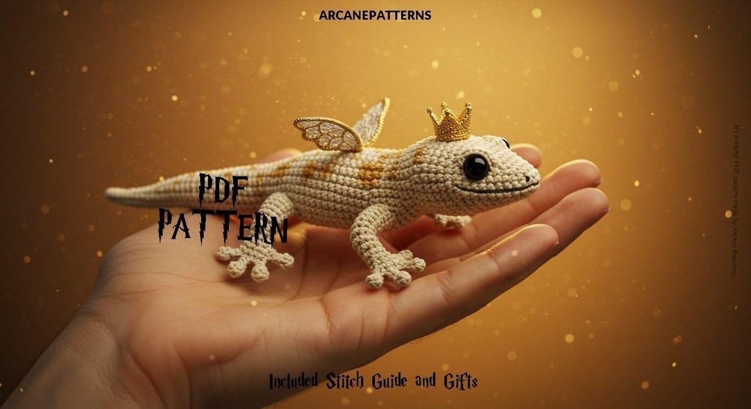 Crochet Pattern Gecko Amigurumi Pattern, Fairy Crochet, Easy DIY ...