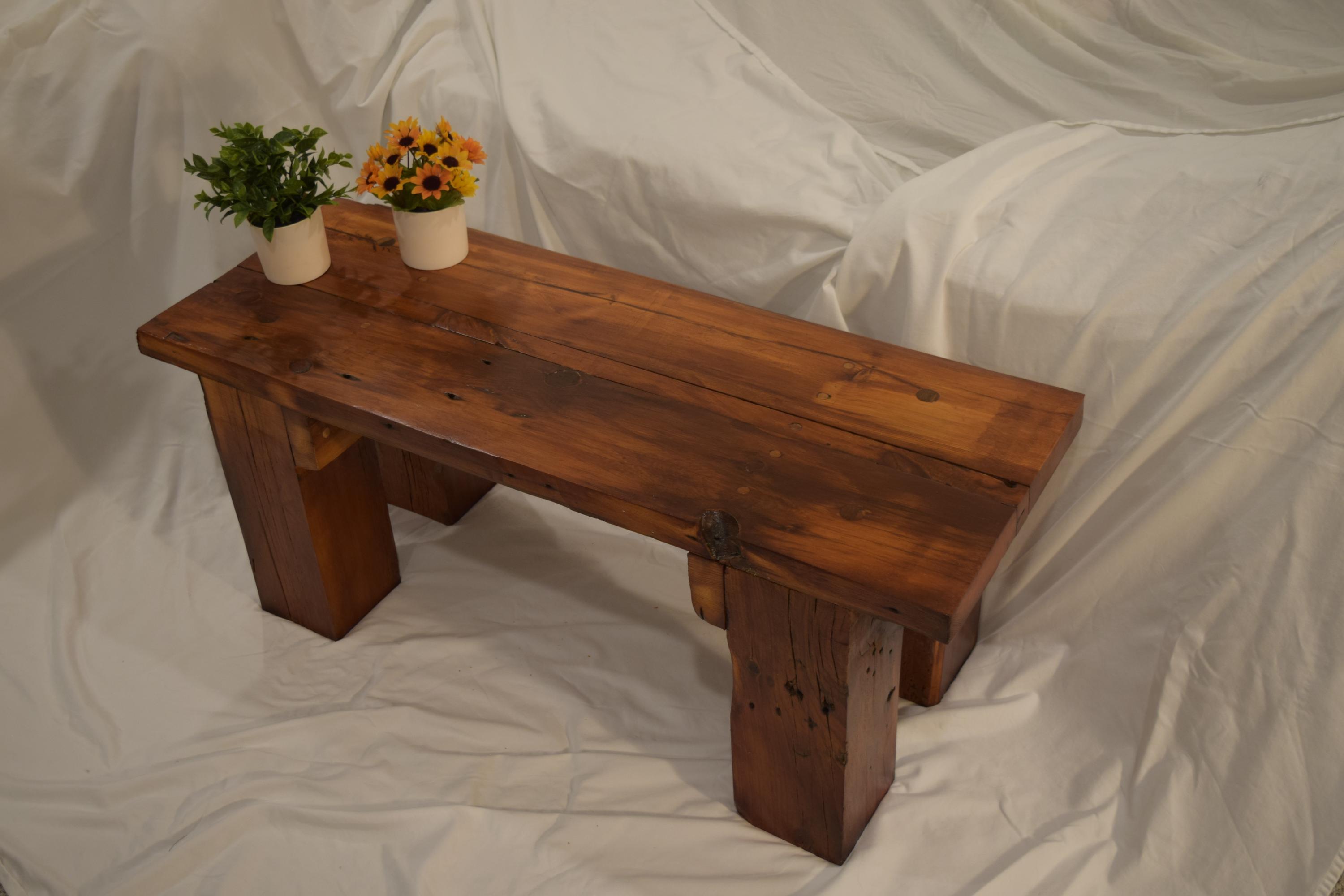 Rustic Reclaimed Barnwood Bench - Etsy