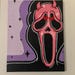 Pink Ghost Face 9”x12” Acrylic Painting - Etsy
