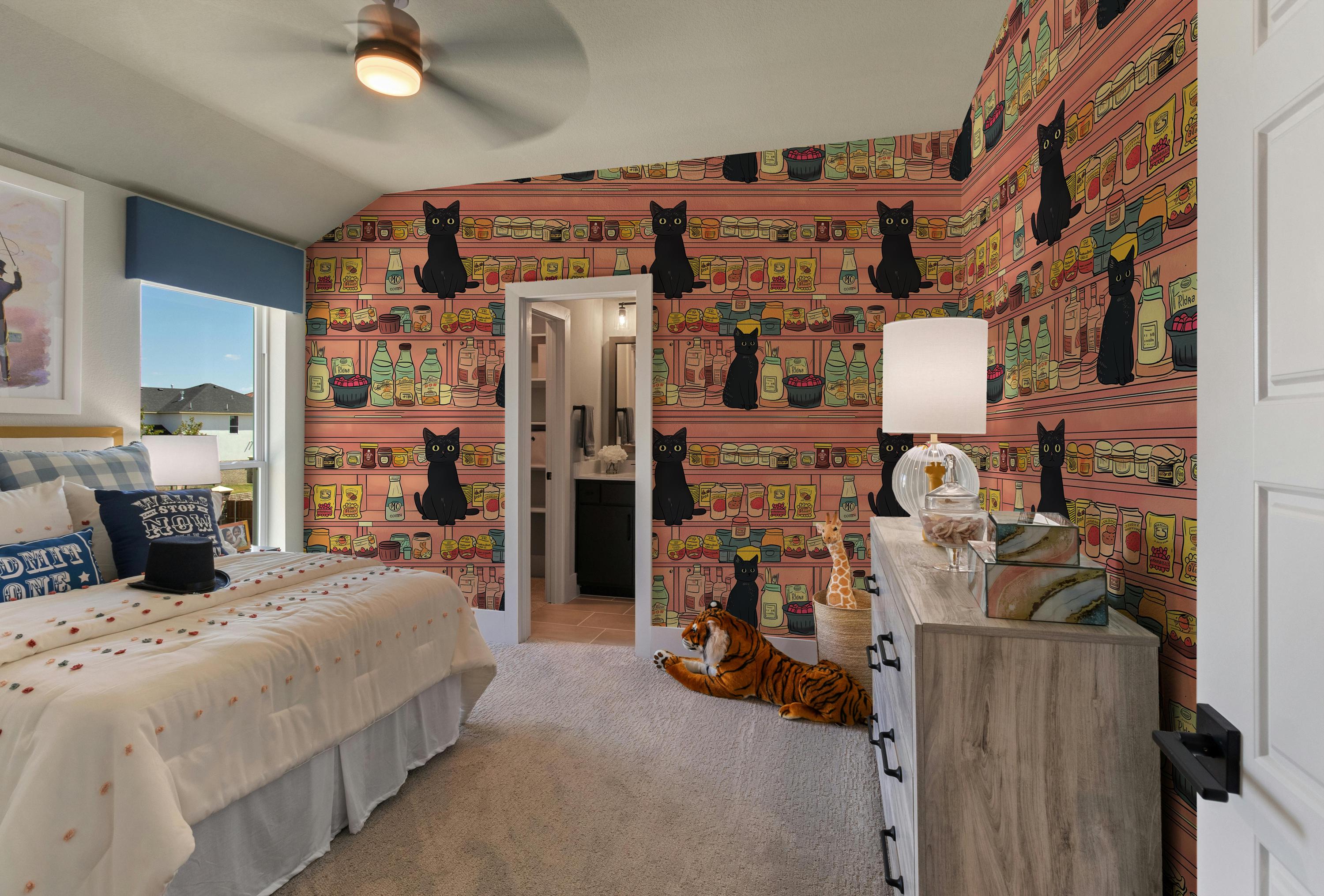 Ghibli Style Wallpaper-retro Cat Wallpaper-cute Black Cat Wallpaper ...