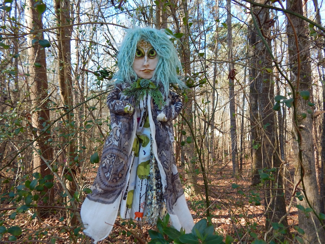 Fairy Art Doll / Woodland Goddess / OOAK Mix Media Art Doll, Spirit Art ...