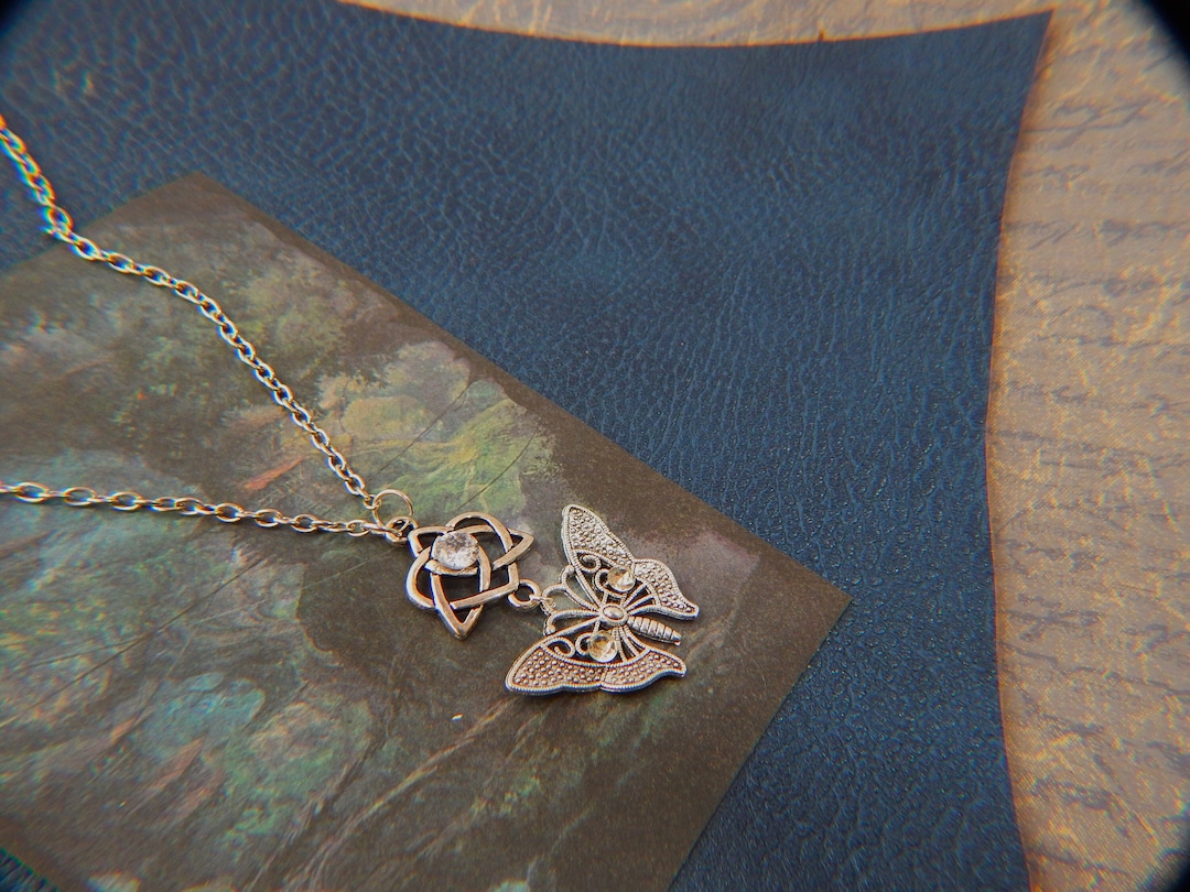 Butterfly Pendant Necklace / Cottage Core Jewelry / Fairy Core Jewelry ...