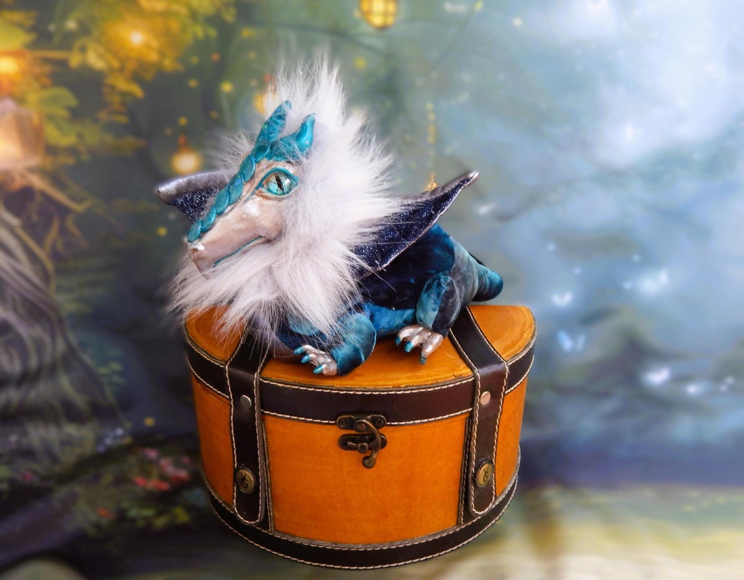 Dragon Art Doll / Dragon Plushie / Fantasy Creatures, Handmade Dragon ...