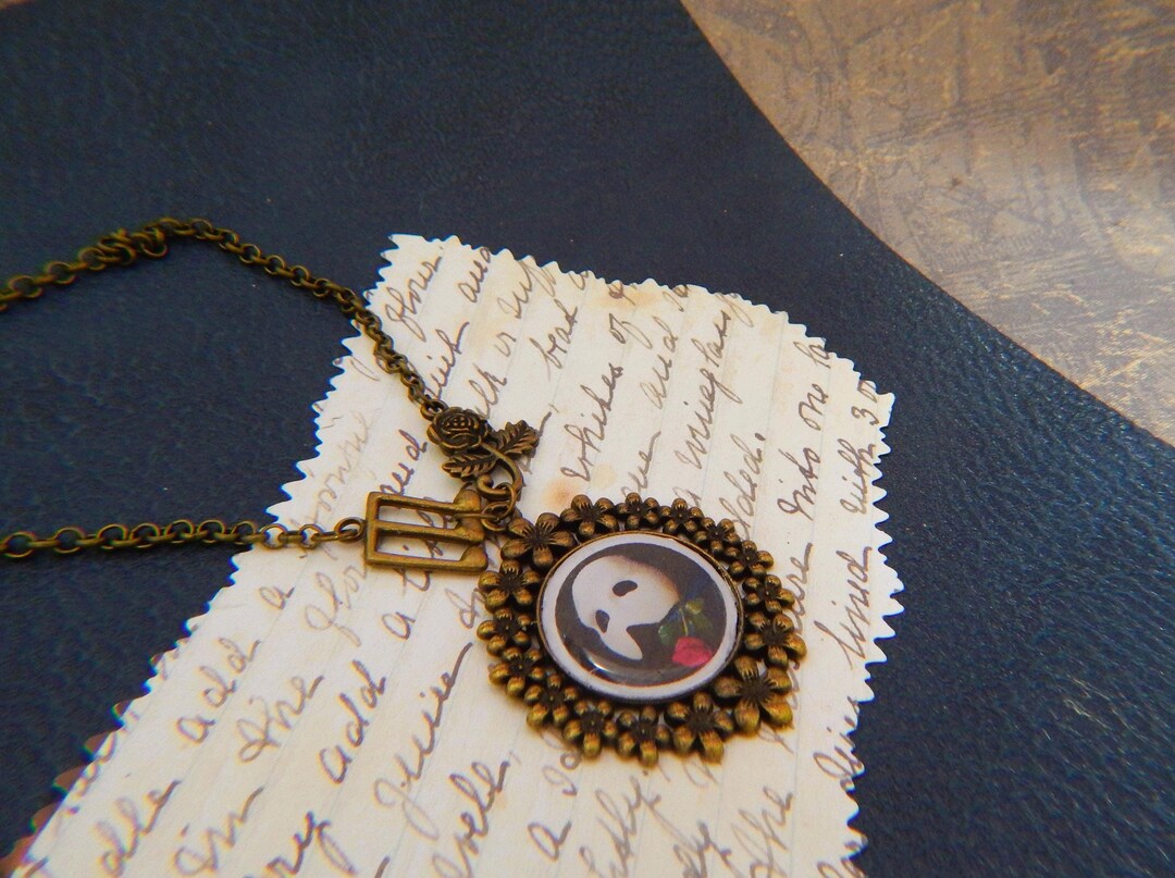Phantom of the Opera Necklace / Broadway Jewelry / Phantom of the Opera ...