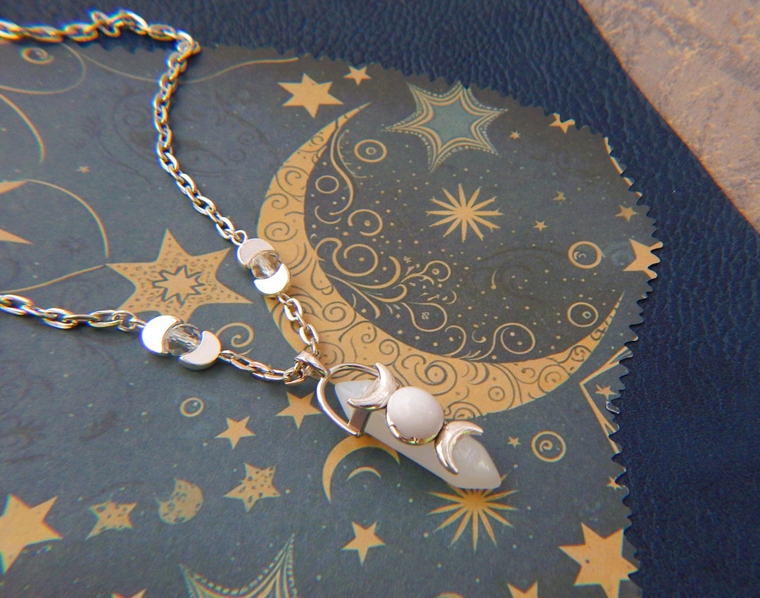 Moon Phases Necklace /moon Phases Jewelry / Pagan Necklace, Goddess ...